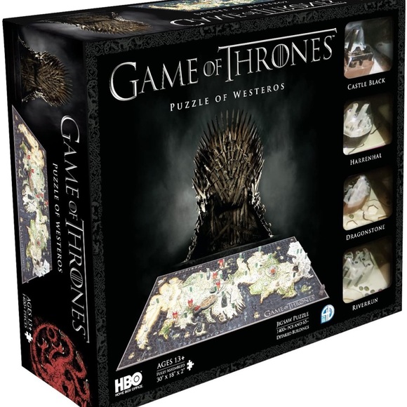 Toys | 4d Cityscape Game Of Thrones Got 3d Puzzles Westeros Map Puzzle ...